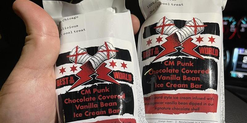 Photos and Videos of the Free CM Punk Ice Cream Bars Handed Out at AEW ...