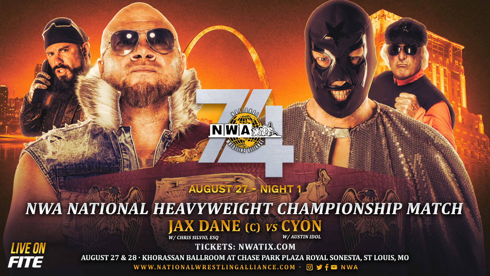 New Title Match Announced For NWA 74th Anniversary PPV