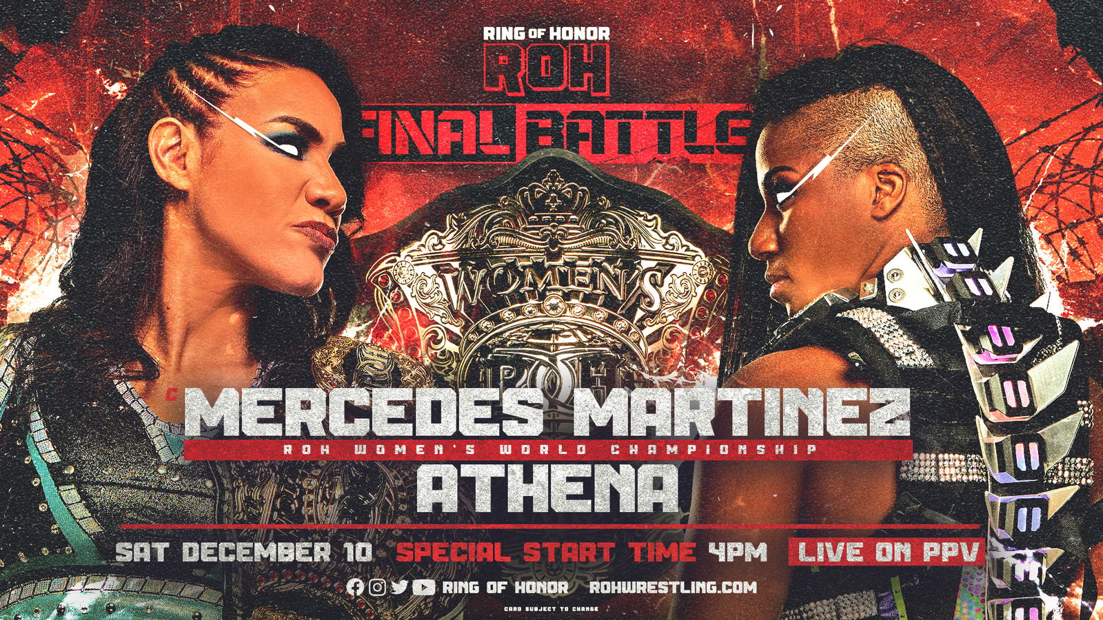 ROH Women's Title Match Added To Final Battle PPV