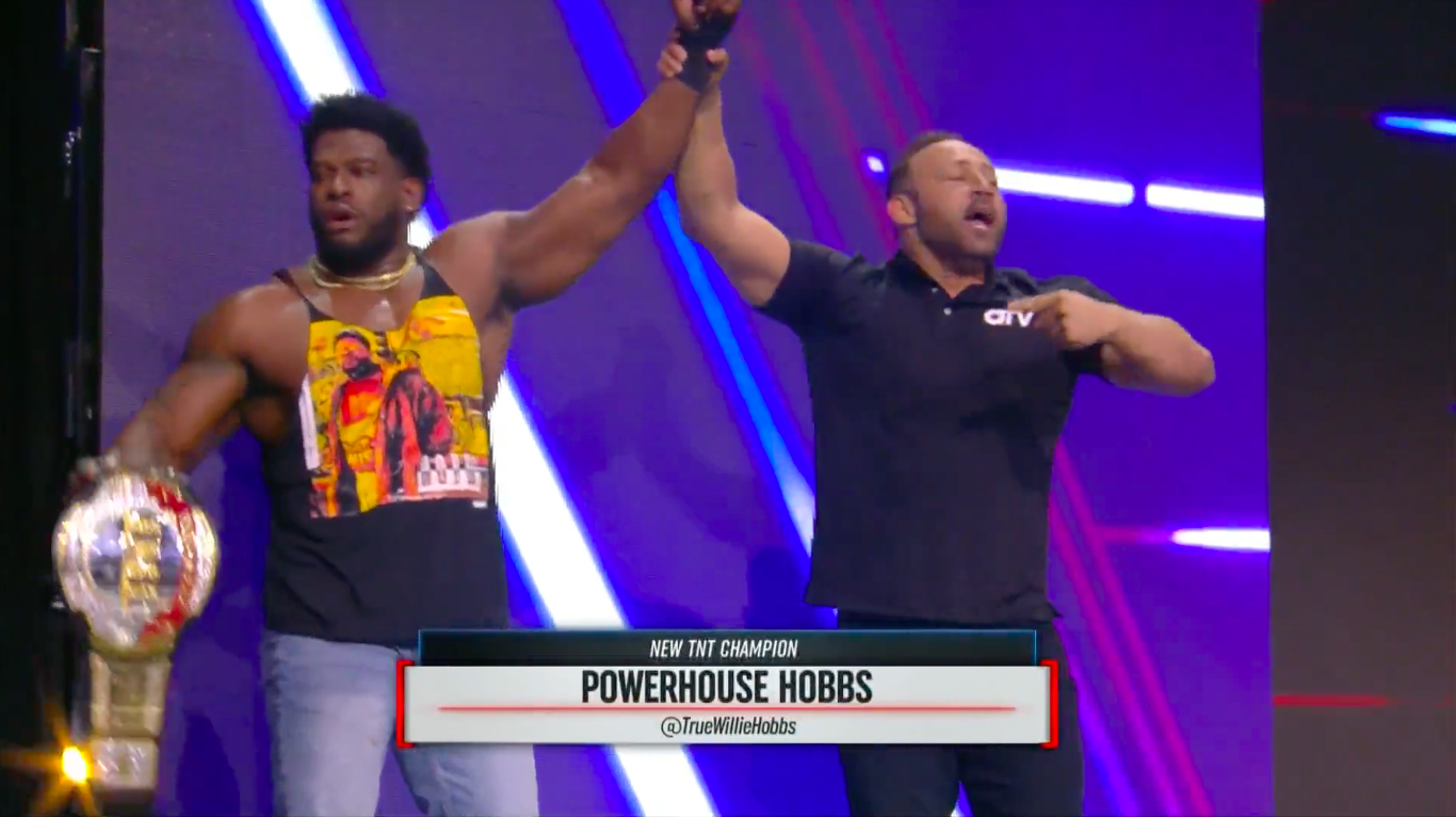 Powerhouse Hobbs Wins The AEW TNT Championship Thanks To QT Marshall