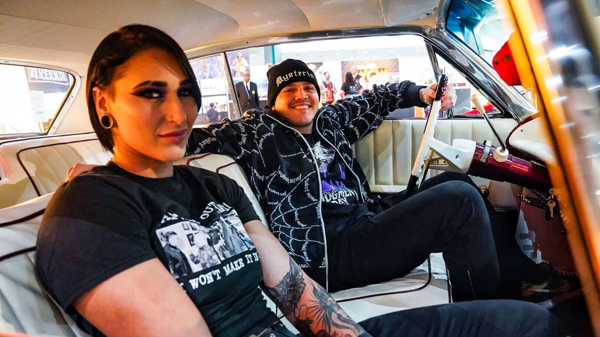 Rhea Ripley and Dominik Mysterio Take Over Eddie Guerrero's Lowrider In ...