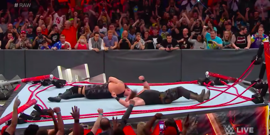 WWE Looks Back At The "Top 10" Times The Ring Got Wrecked