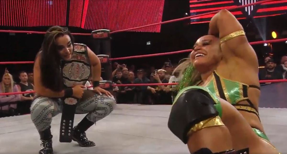 New Impact Knockouts World Champion at Rebellion, Husband & Wife World ...