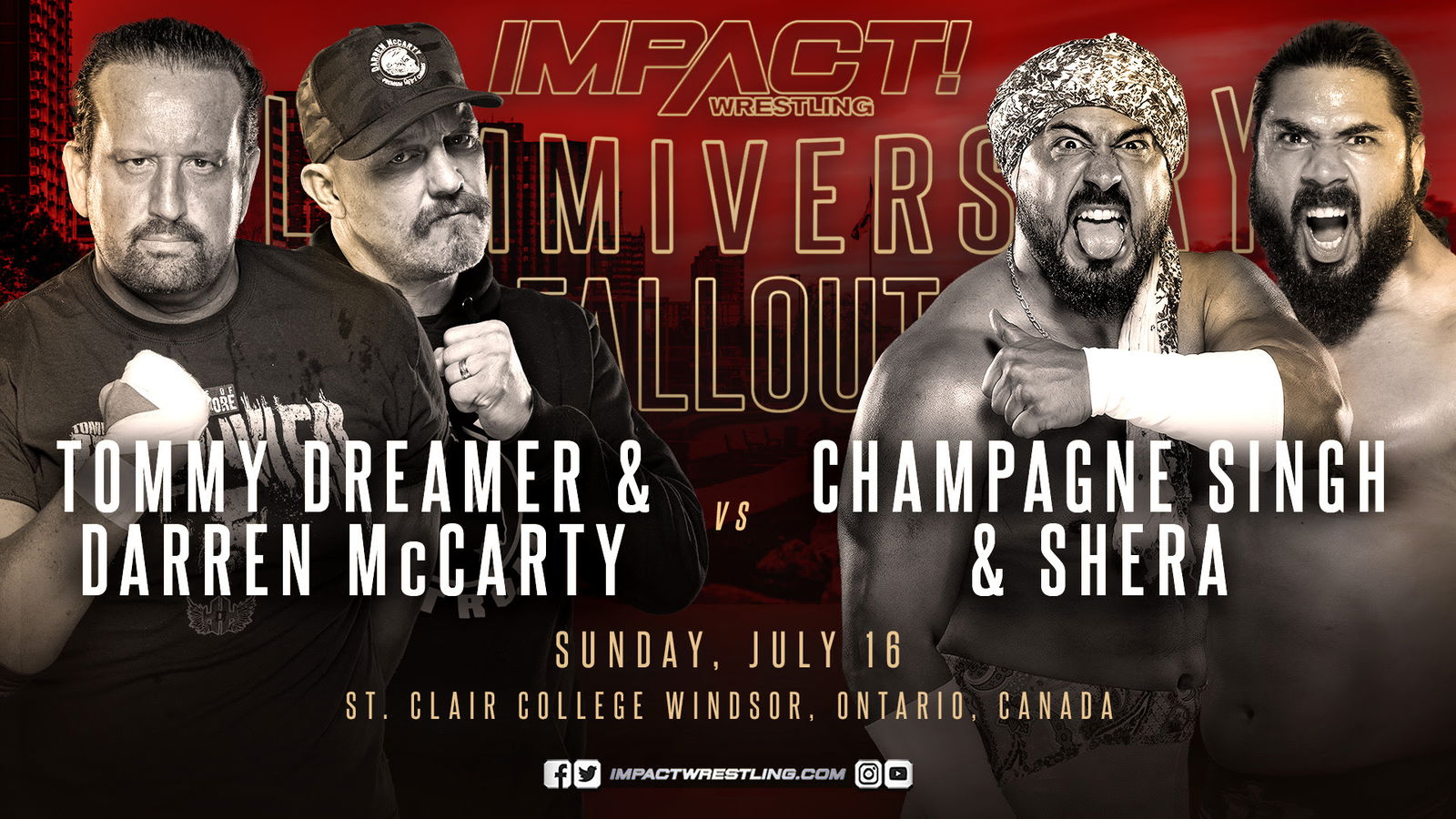 Darren McCarty Match Announced For Tonight's IMPACT Tapings, Will Air ...