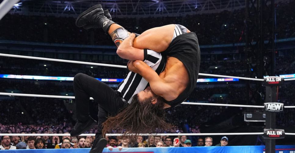 AEW Referee Says He Was Injured During the All In Main Event