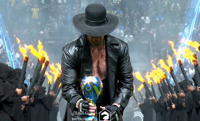 Undertaker Appears In Full Ring Gear For Riyadh Season Cup Final Trophy ...