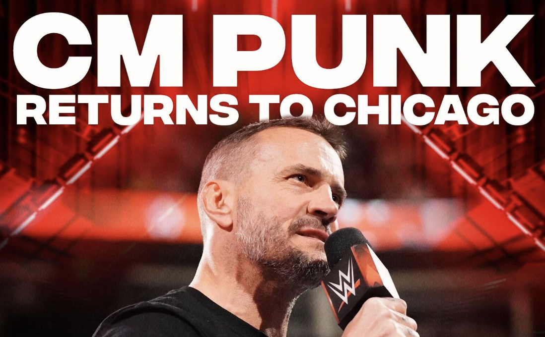 WWE Announces CM Punk For March 25th Raw In Chicago