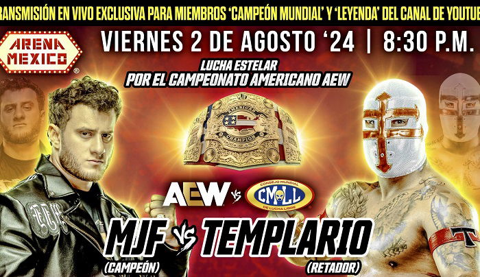 Additional AEW Stars Added To CMLL Viernes Espectacular Show On 8/2 At ...