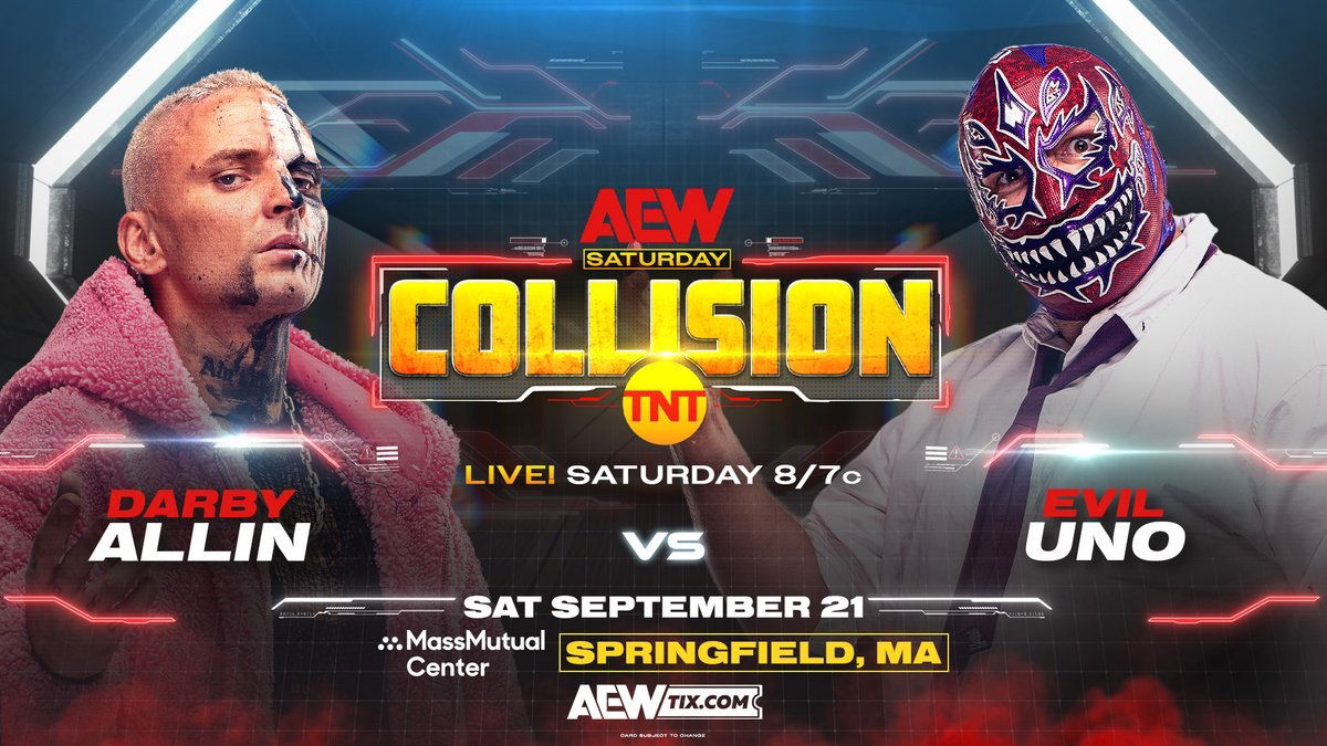 Two New Matches Announced For September 21 Episode Of AEW Collision In Springfield, MA.