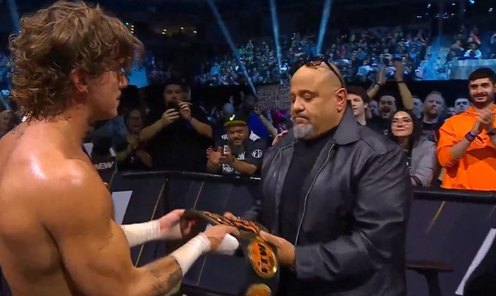 HOOK Retires The FTW Title In Feel-Good Moment With Father Taz At AEW ...