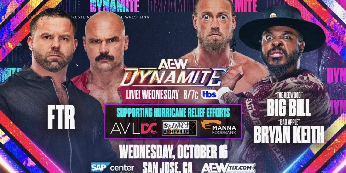 FTR vs. Bryan Keith & Big Bill Added To AEW Dynamite In San Jose, CA ...