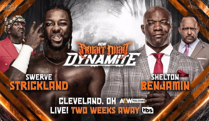 AEW Announces Swerve Strickland vs. Shelton Benjamin For 'Fright Night ...