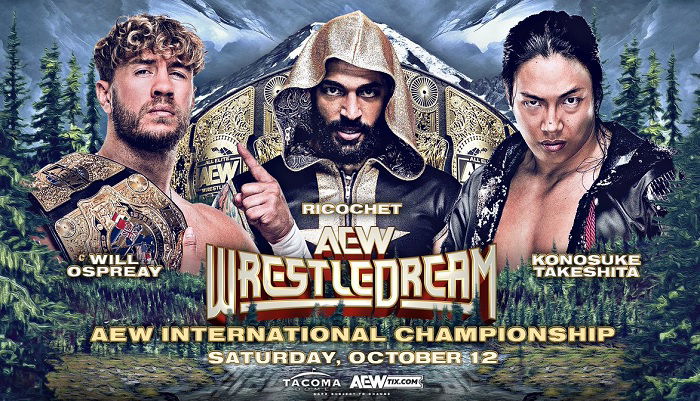 Will Ospreay vs. Ricochet vs. Konosuke Takeshita For International Title Set For AEW Wrestle ...