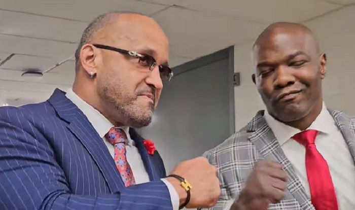 Swerve Strickland Reacts To Being In The Ring With Shelton Benjamin At ... Swerve Strickland Reacts To Being In The Ring With Shelton Benjamin At ...