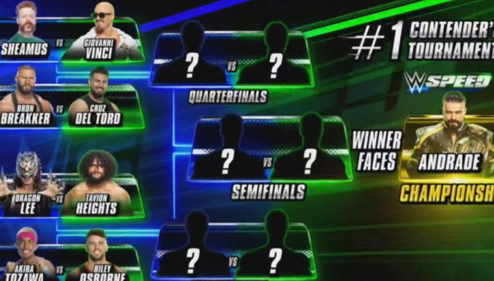 WWE Speed No. 1 Contender Tournament Brackets For Shot At Andrade's ...