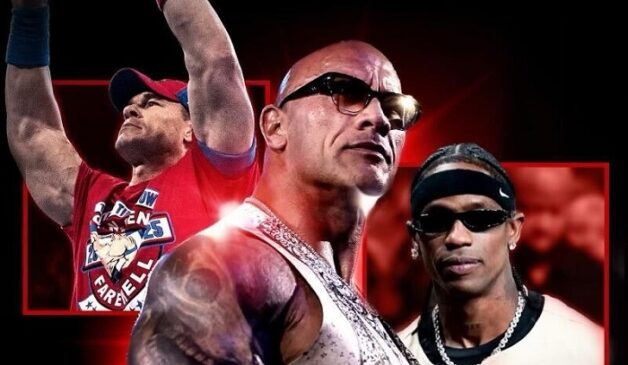 New WWE Elimination Chamber Poster With Cena, Rock & Travis Scott; Special Trish Stratus 25th ...