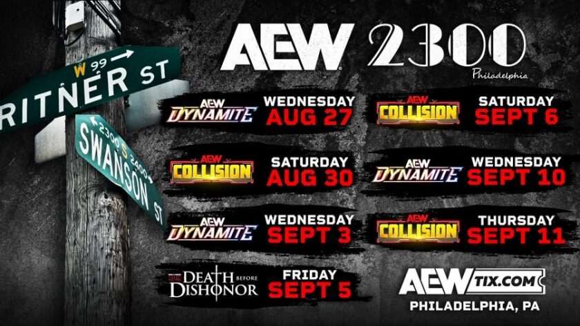 AEW Announces Multiple Dynamite & Collision Shows, ROH Death Before ...