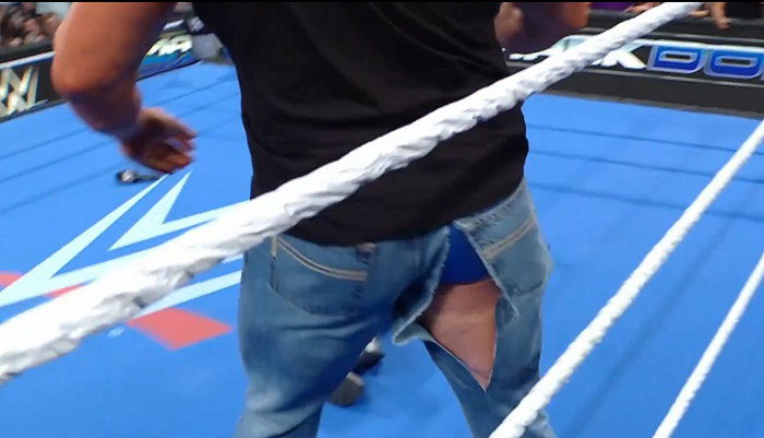 WATCH: Brock Lesnar Badly Rips Pants, Shows It Off To Camera & Laughs ...
