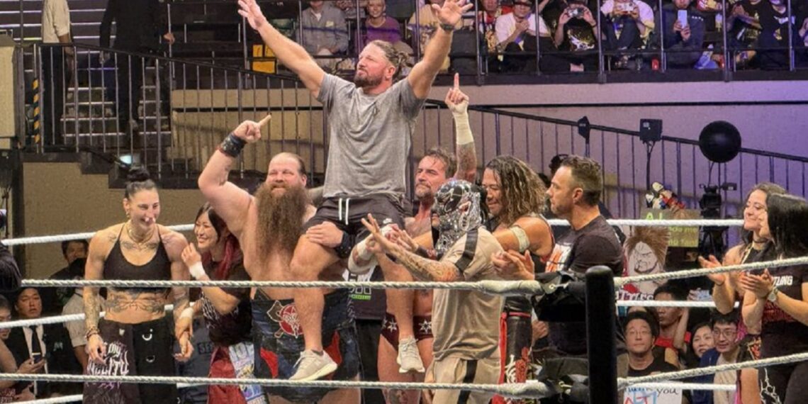 WWE Roster Honors AJ Styles At WWE Supershow In Japan