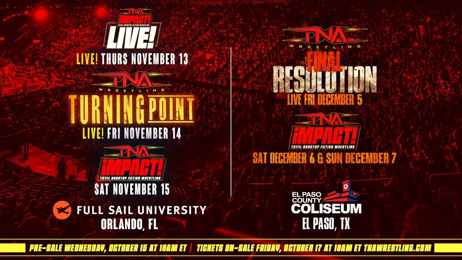 TNA Wrestling Reveals Details On Final 2025 iMPACT Taping & Special ...